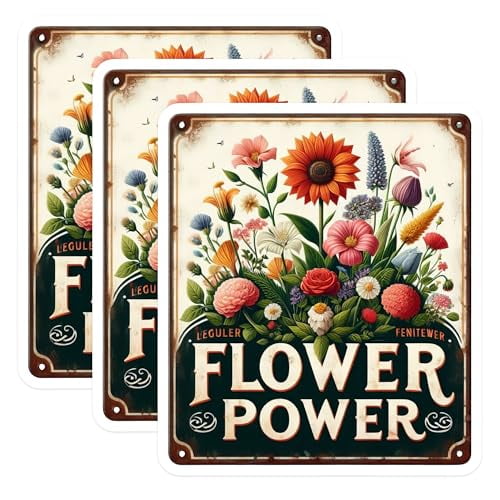(3 Pack) Flower Power Decals - Floral Laptop Decal - Botanical Art ...