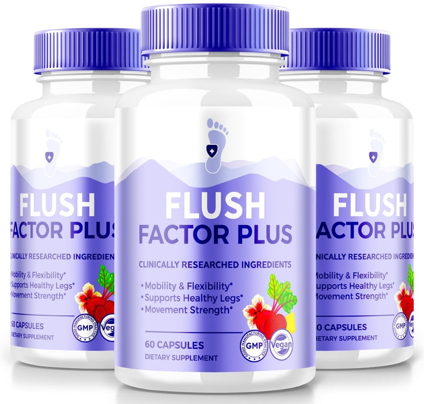 NutraVibe Flush Factor Plus Capsules, Detox for Bloating and Mobility ...
