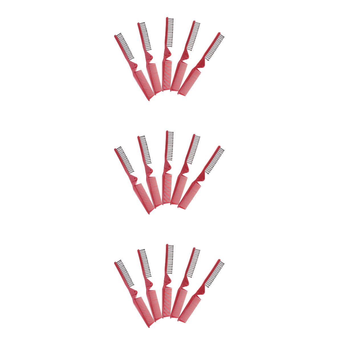 3 Pack Foldable Hair Brush Combs Hair Cutting Comb Salon Comb Man Size ...