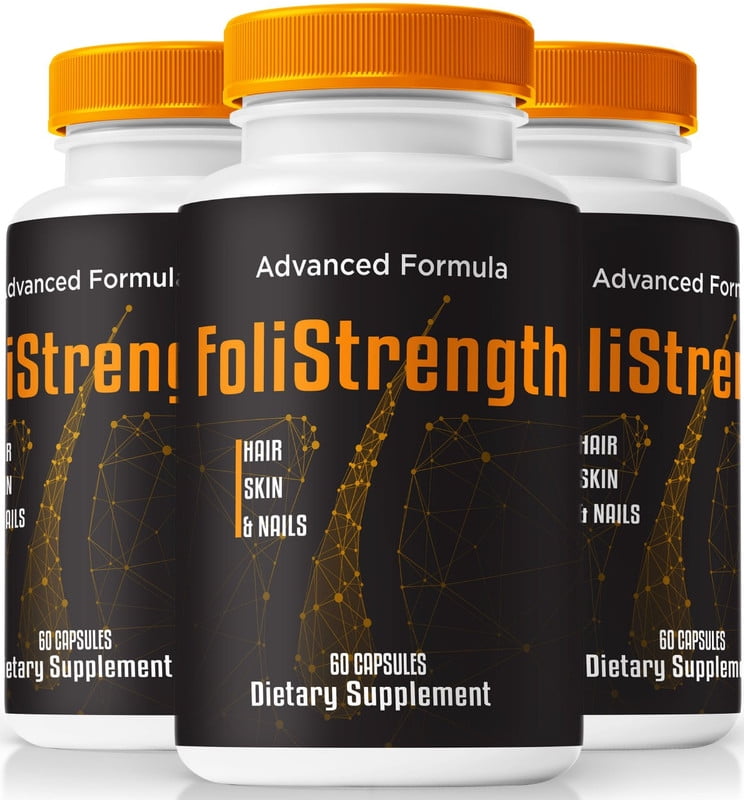 (3 Pack) FoliStrength Capsules, Official Foli Strength Formula Hair ...