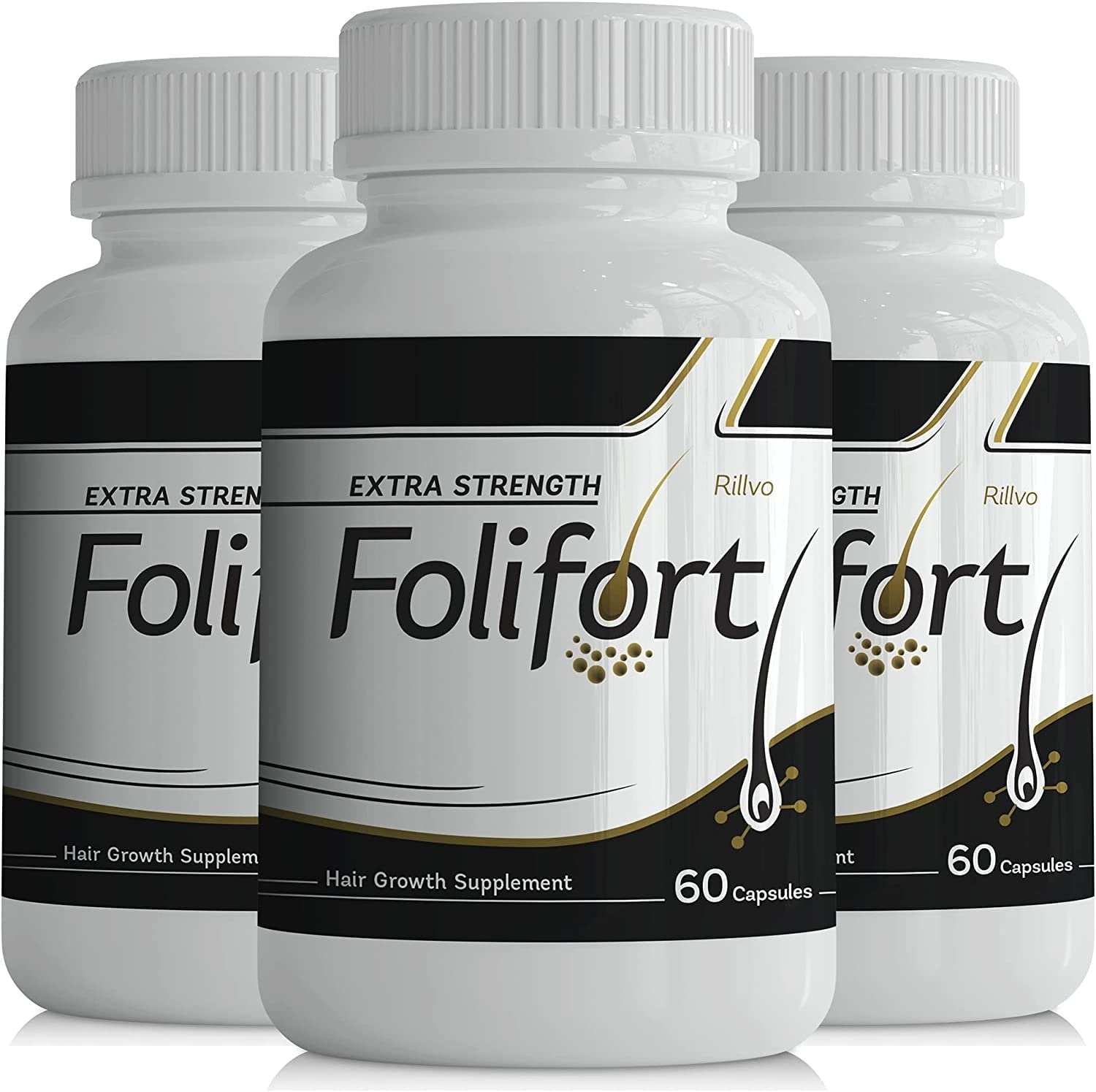 Folifort Hair Growth Supplement, 3 Pack, 180 Capsules - Walmart.com