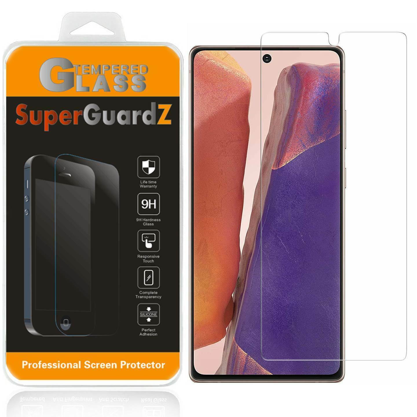 [3-Pack] For Samsung Galaxy Note 20 SuperGuardZ Tempered Glass Screen ...