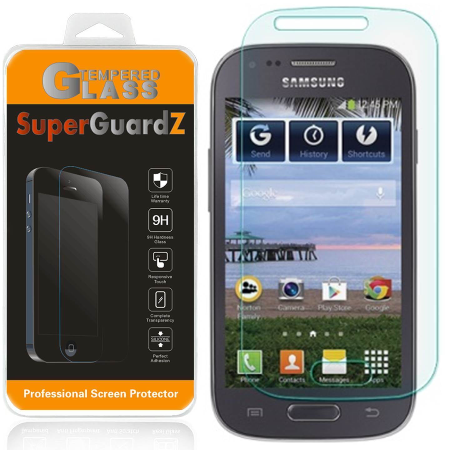 [3-Pack] For Samsung Galaxy Stardust - SuperGuardZ Tempered Glass ...
