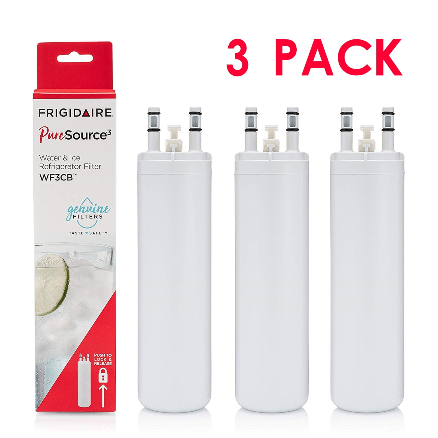3 Pack For WF3CB² Pure®source3 Refrigerator WaterFilter Sealed ...