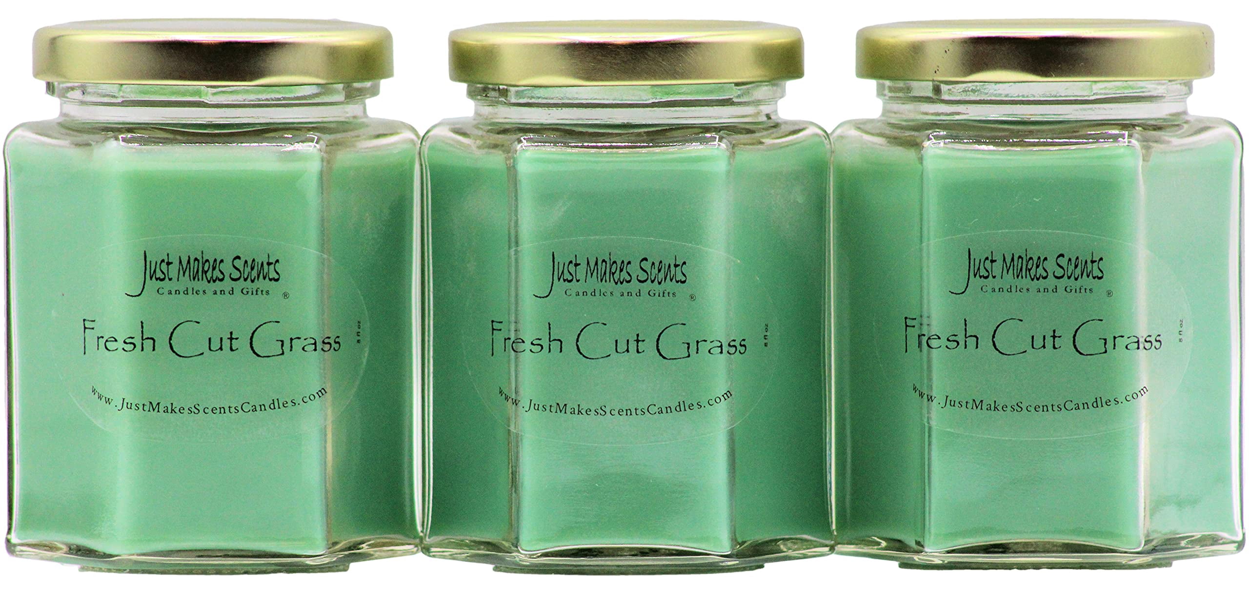 3 Pack - Fresh Cut Grass Scented Blended Soy Candles | Grass Fragrance ...