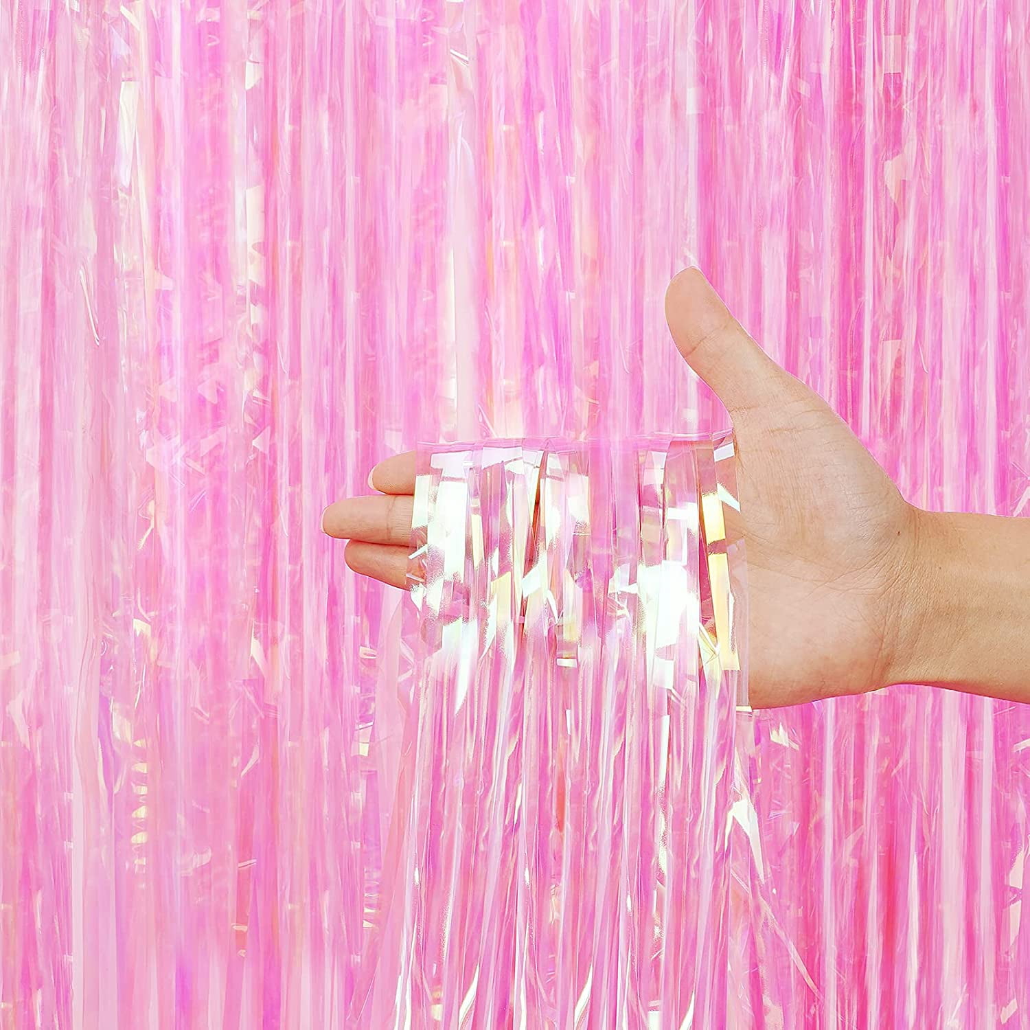 3 Pack Fringe Curtains Party Decorations,Tinsel Backdrop Curtains for ...
