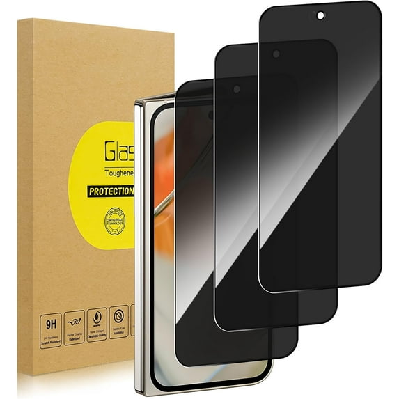 3 Pack Front Privacy Screen Protector for Google Pixel 9 Pro Fold[Anti ...