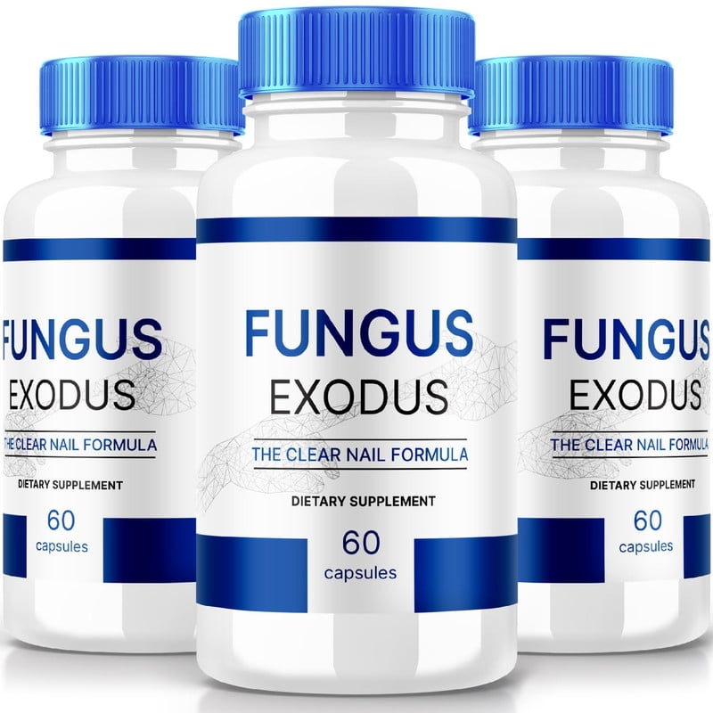 (3 Pack) Fungus Exodus Capsules, Complete Formula for Healthy and ...