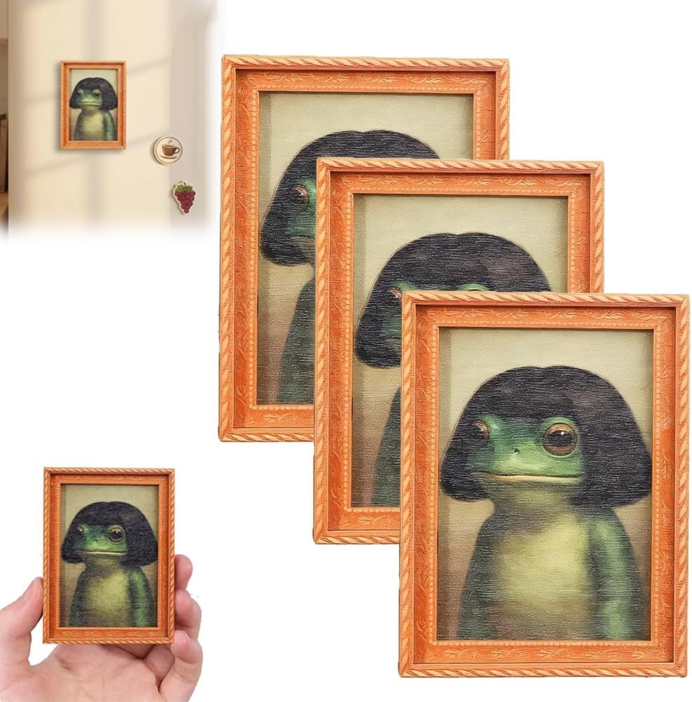 3 Pack Funny Frog Fridge Magnet Kitchen Decor - Funny Mini Green Frog ...