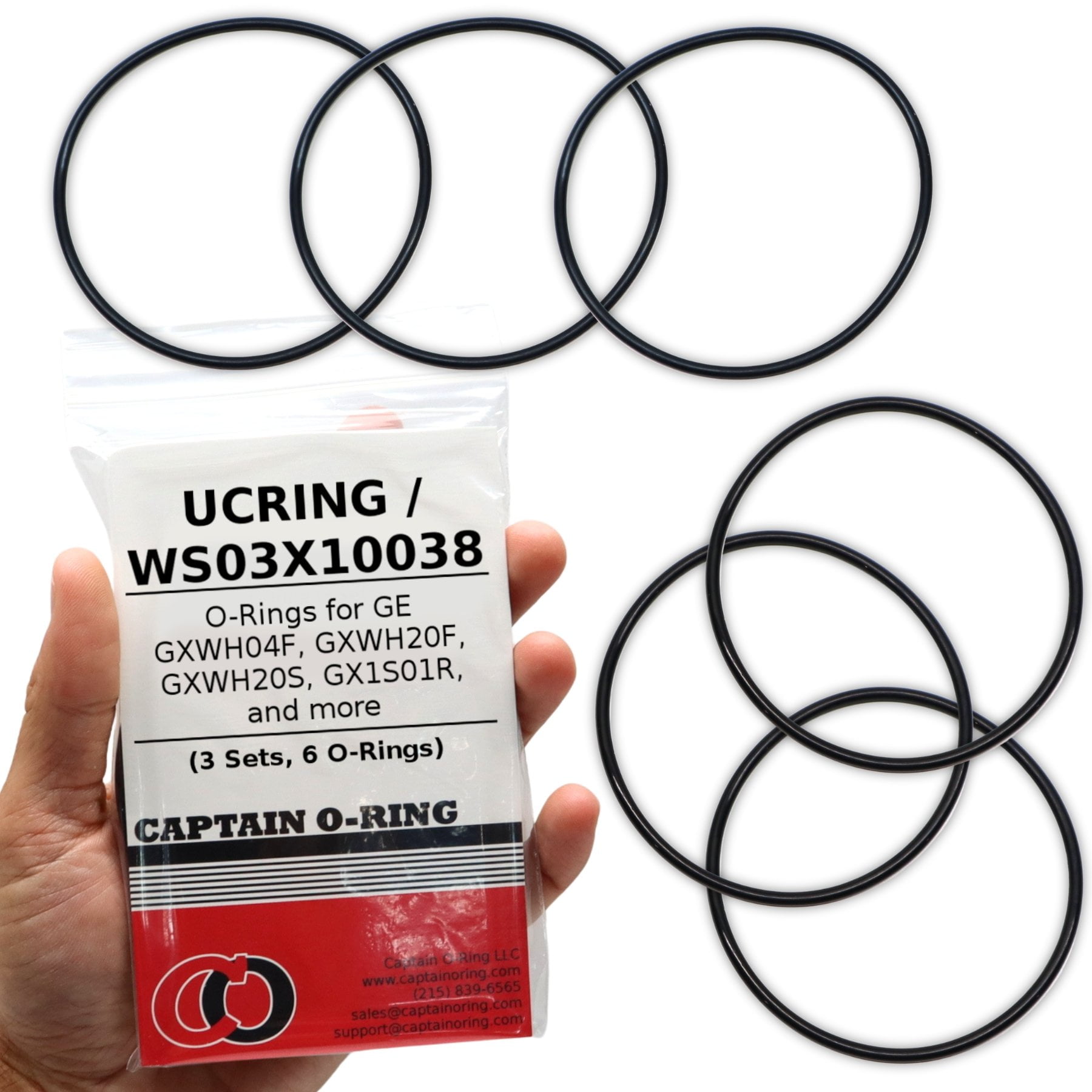 GE 3-Pack KWGE25RG O-Ring Seal for Water Filters GXWH04F, GXWH20F ...