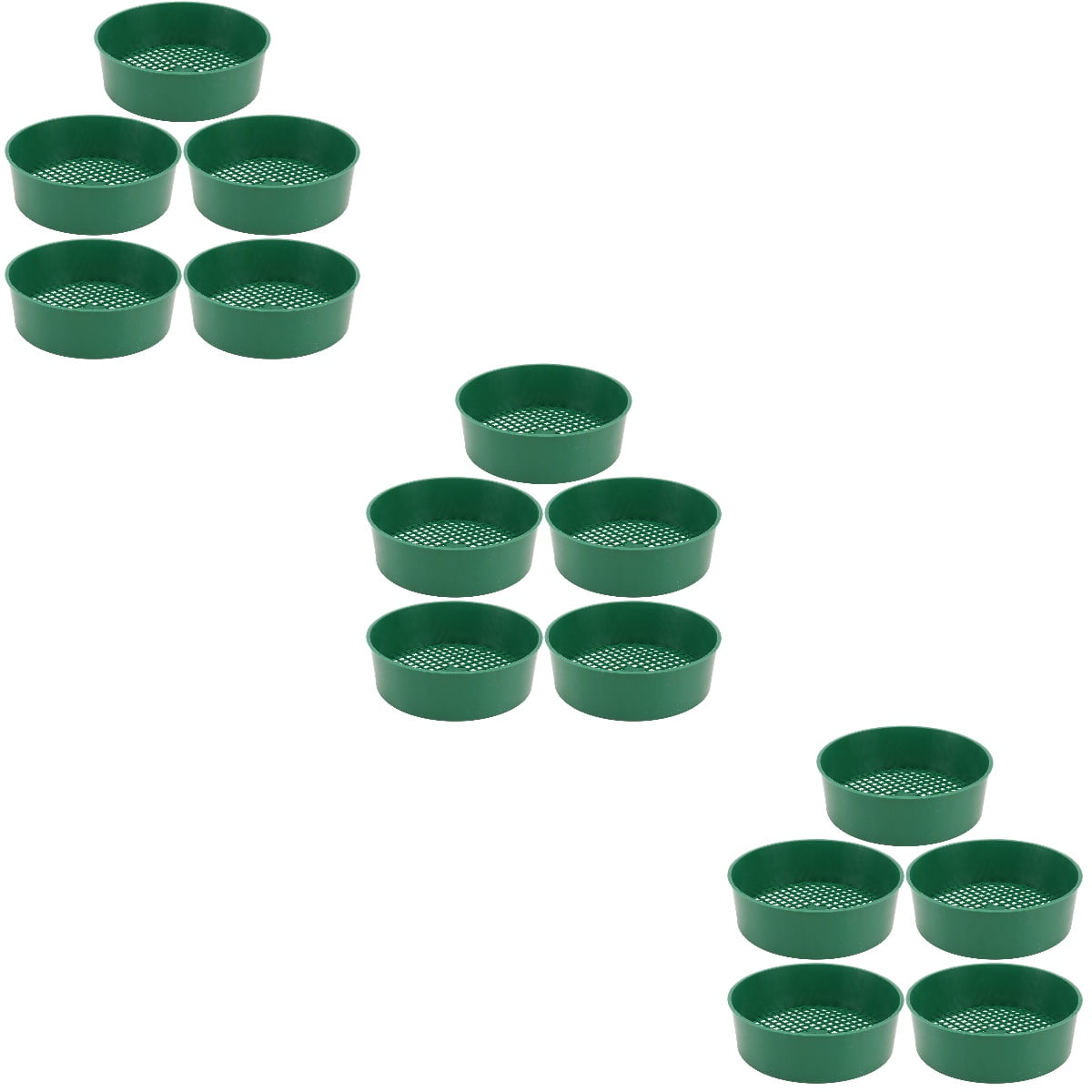 3 Pack Gardening Riddle Planting Sieve Sand Sifter Rake Soil Blocker ...