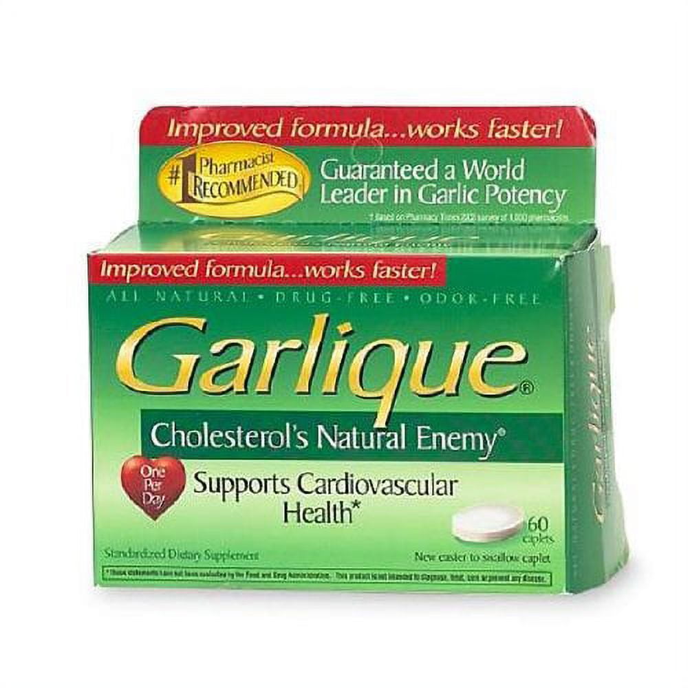3 Pack - Garlique Caplets 60 Tablets Each - Walmart.com