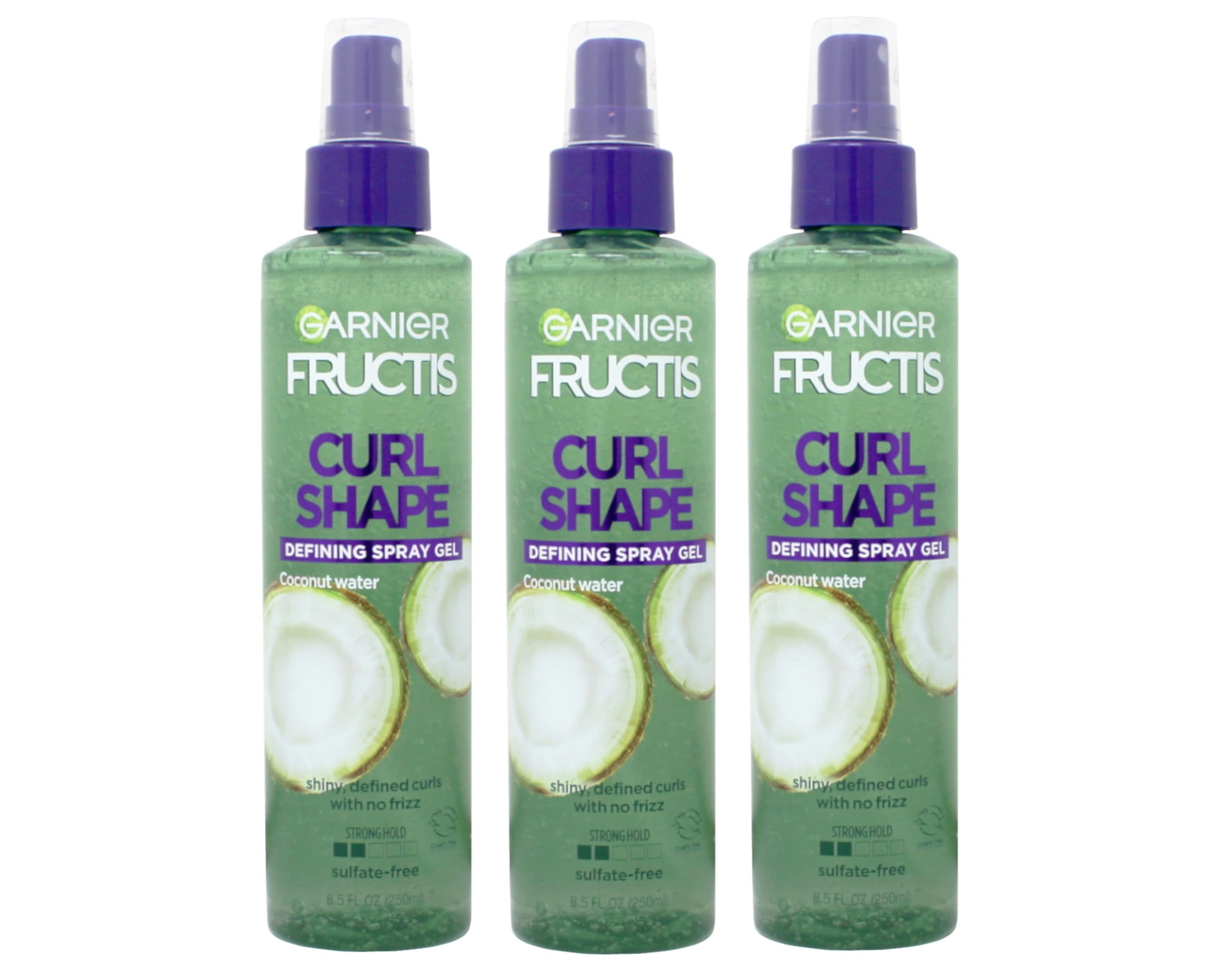 3 Pack Garnier Fructis Style Curl Shape Defining Spray Gel 8.5 Oz Each ...