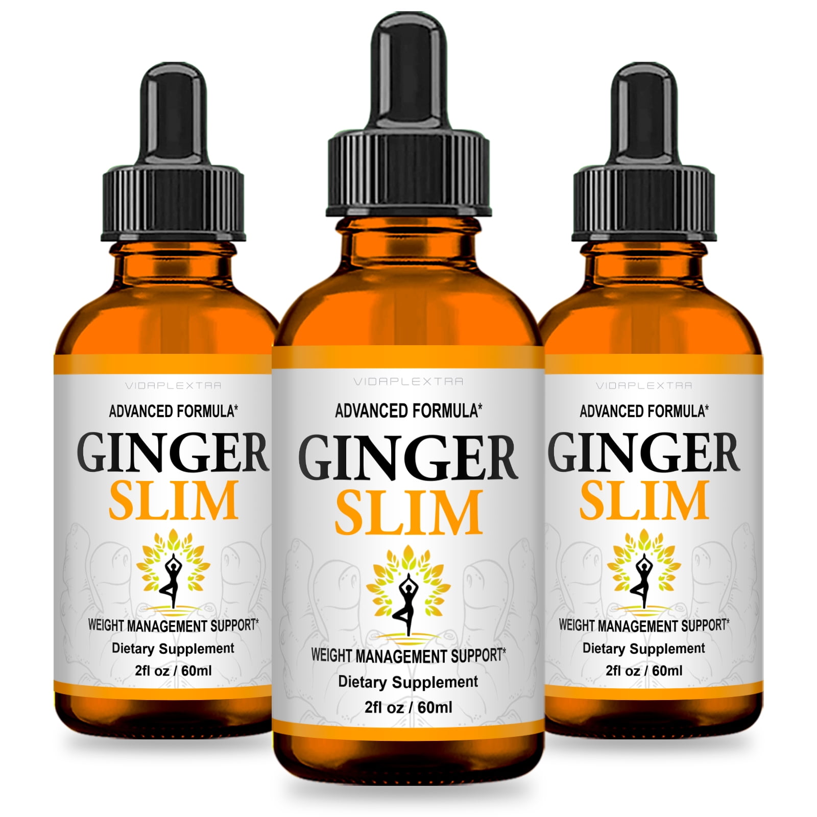 (3 Pack) Ginger Slim - Ginger Slim Keto Drops - Walmart.com