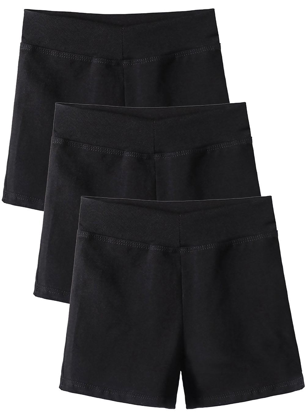 3 Pack Girls Bike Shorts Toddler Dance Shorts Cartwheel Shorts for 4-14 ...