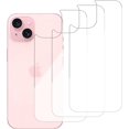3 Pack Glass Back Screen Protector Compatible for iPhone 16E / iPhone ...