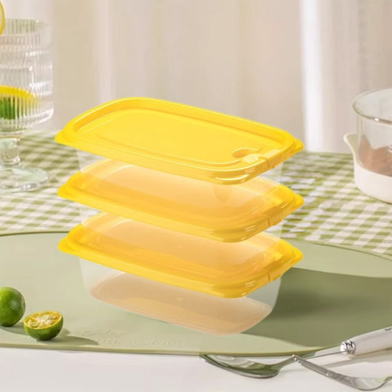 3-Pack Glass Refrigerator Storage Containers with Locking Lids - 550ml ...