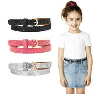 Girl's Star Silver Flip Top School Uniform Belt Buckle with Canvas Web ...