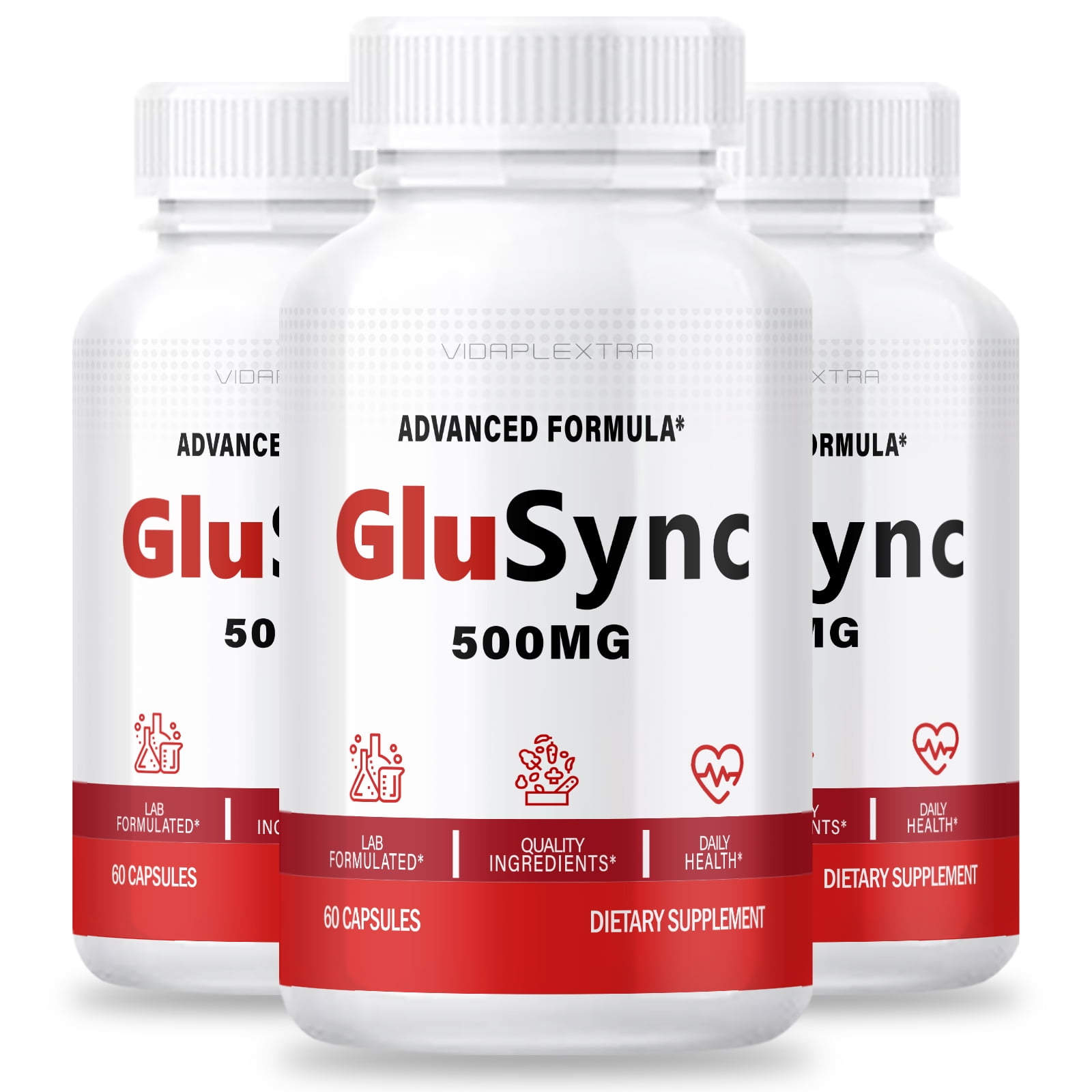 (3 Pack) Glu Sync Capsules - Glu Sync Advanced Capsules - Walmart.com