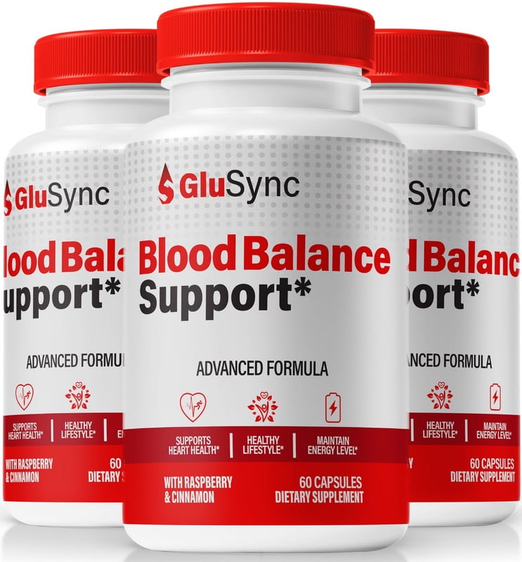 (3 Pack) GluSync Blood Support Capsules - Official Glu Sync Pills to ...