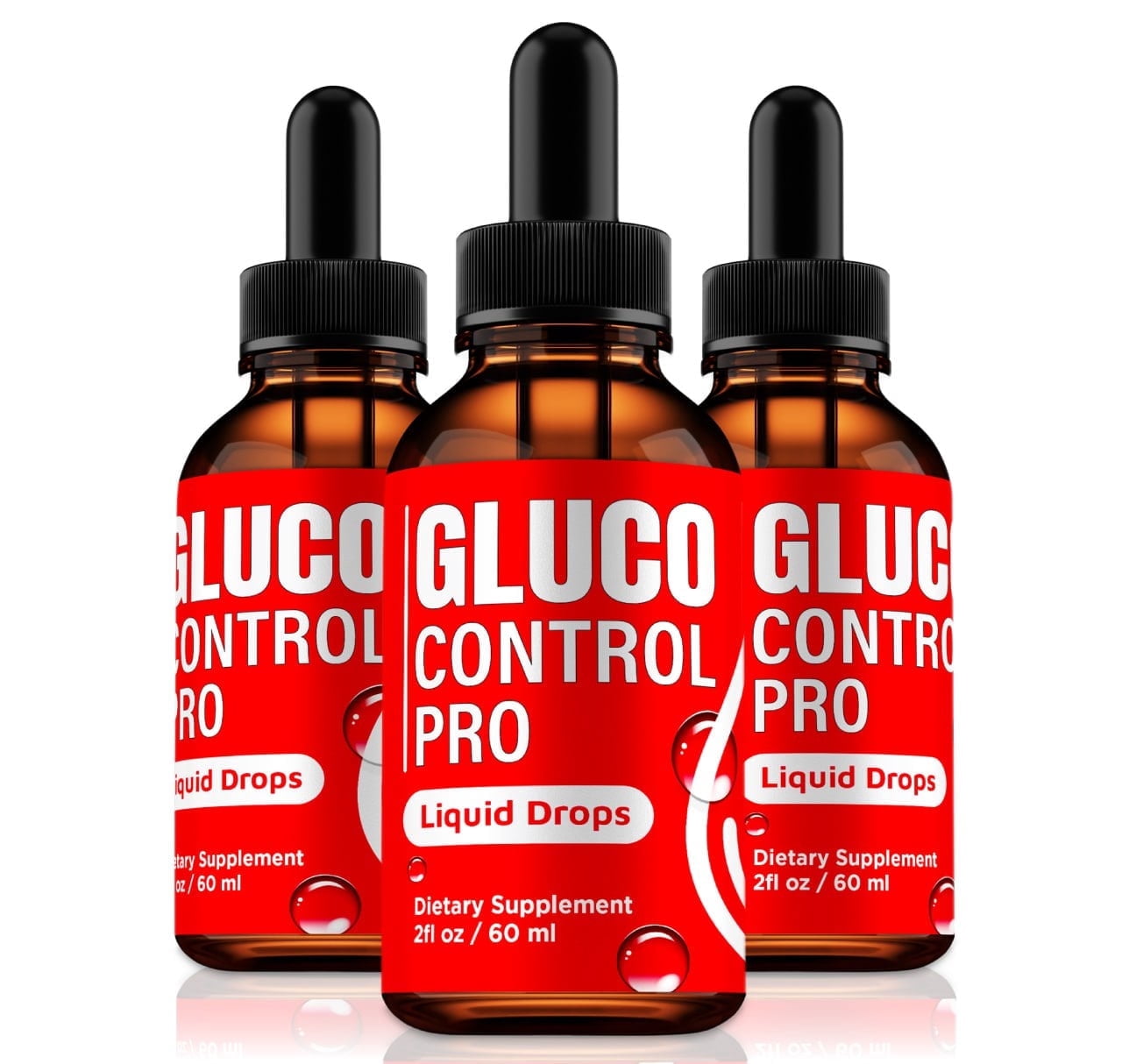 (3 Pack) Gluco Control Pro Liquid Drops - Blood Support Formula ...