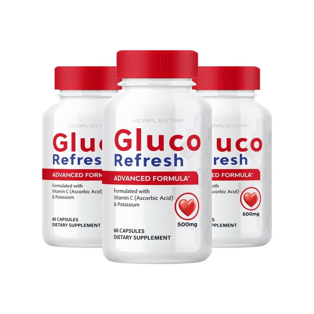 (3 Pack) Gluco Refresh Capsules - Gluco Refresh Capsules - Walmart ...