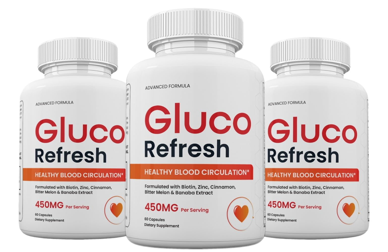 (3 Pack) Gluco Refresh Capsules, Gluco Refresh Premium Formula - 180 ...