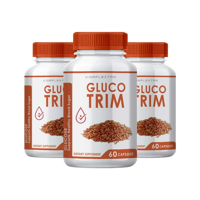 (3 Pack) Gluco Trim Capsules - GlucoTrim Capsules - Walmart.com