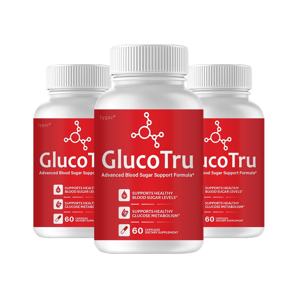 (3 Pack) Gluco Tru Capsules - Gluco Tru Capsules - Walmart.com