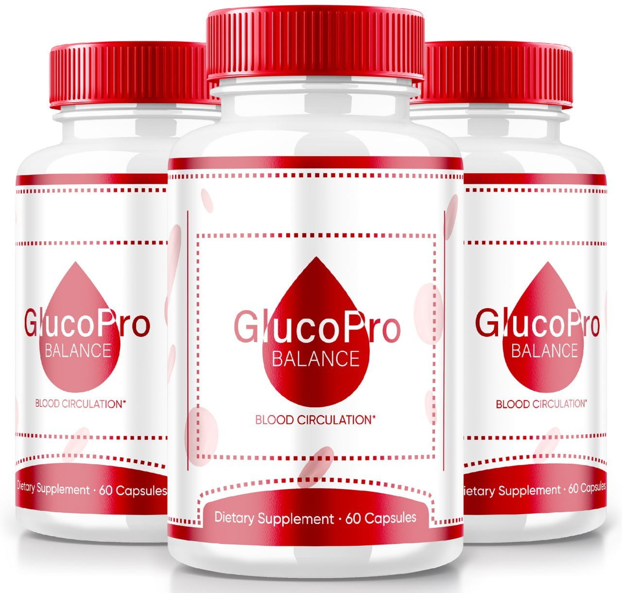 (3 Pack) GlucoPro Balance Pills, Pro Formula for Circulation and Balance, All Natural Supplement ...