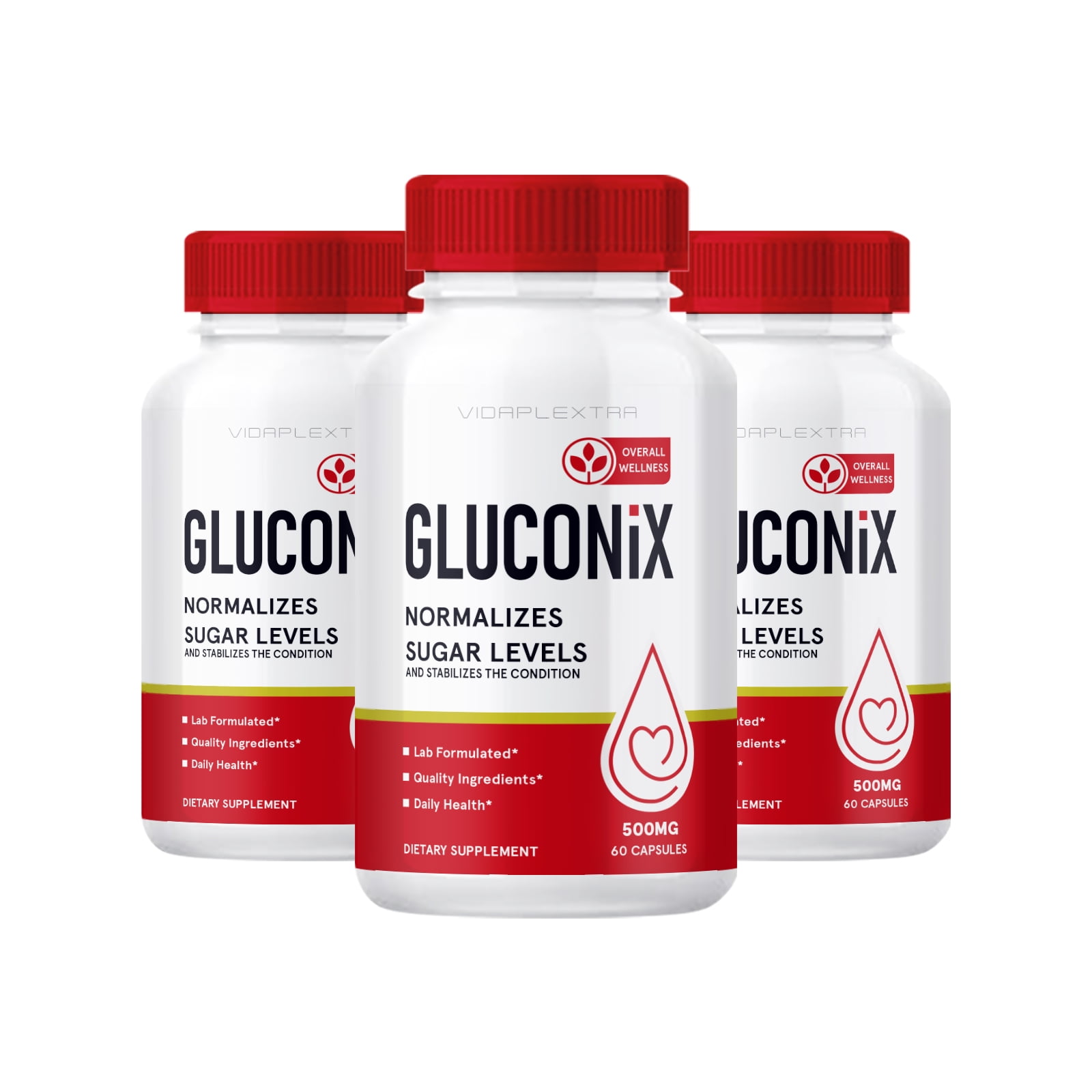 (3 Pack) Gluconix Capsules - Gluconix Advanced Capsules - Walmart ...
