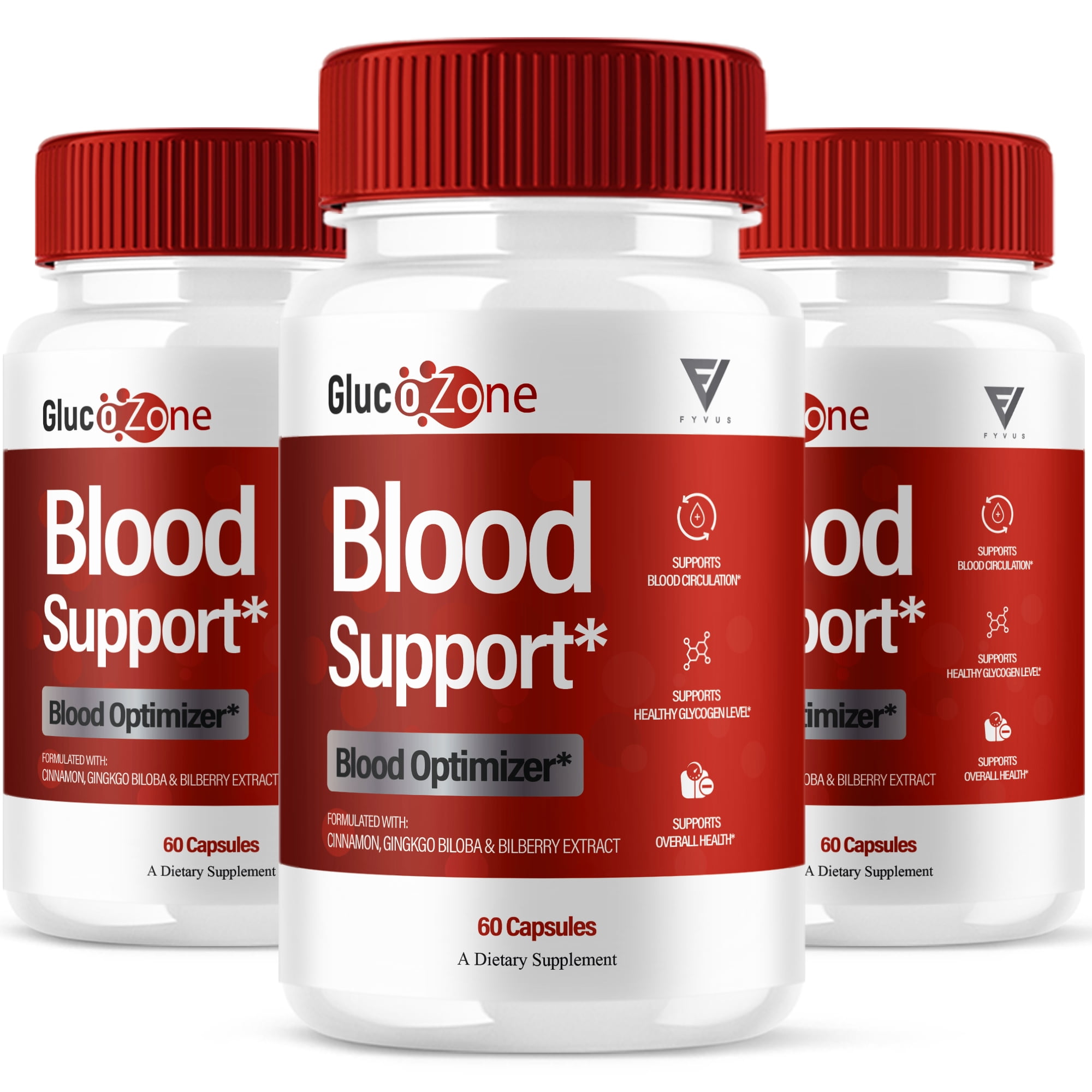 (3 Pack) Glucozone Maximum Strength Glycogen Support, Gluco Zone Daily ...