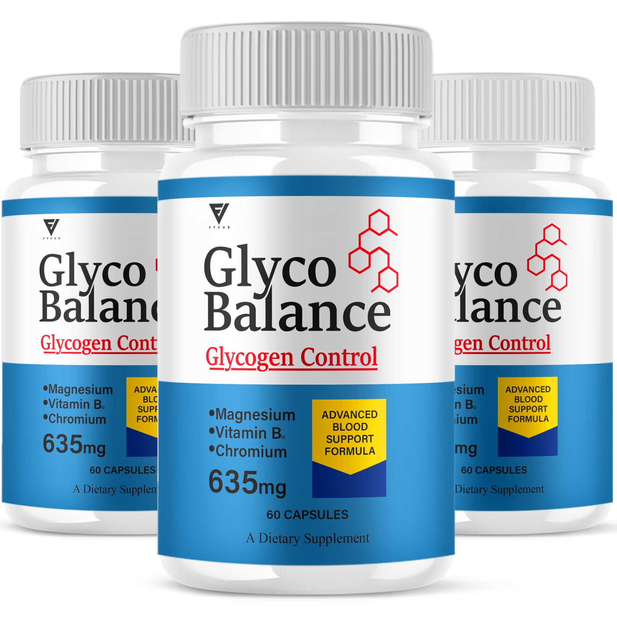 (3 Pack) Glyco Balance Pills, GlycoBalance Max Glycogen Support (180 ...