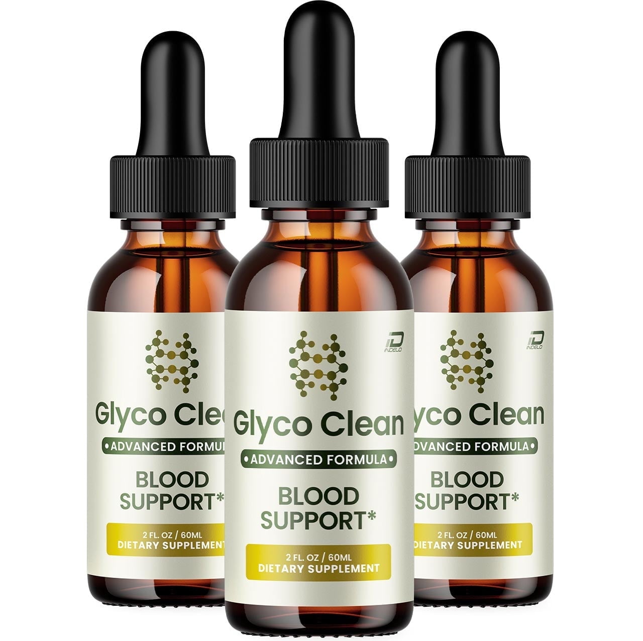 Glyco Clean Blood Support Drops, 3 Pack Liquid Formula, All-Natural ...