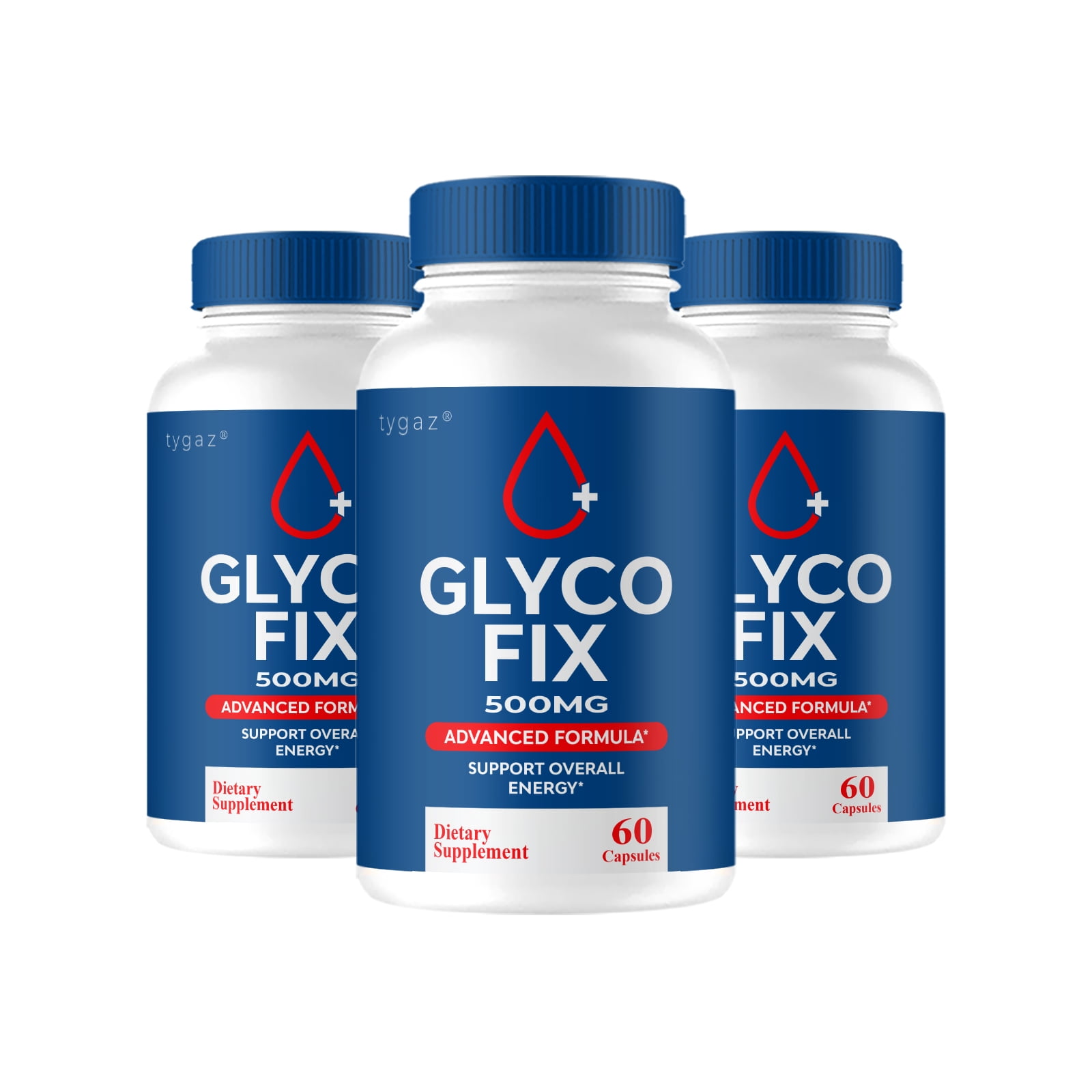 (3 Pack) Glyco Fix - GlycoFix Pill Supplement - Walmart.com