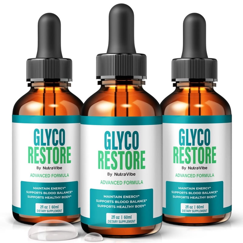 (3 Pack) Glyco Restore Drops – Daily Liquid Formula with a Clean ...