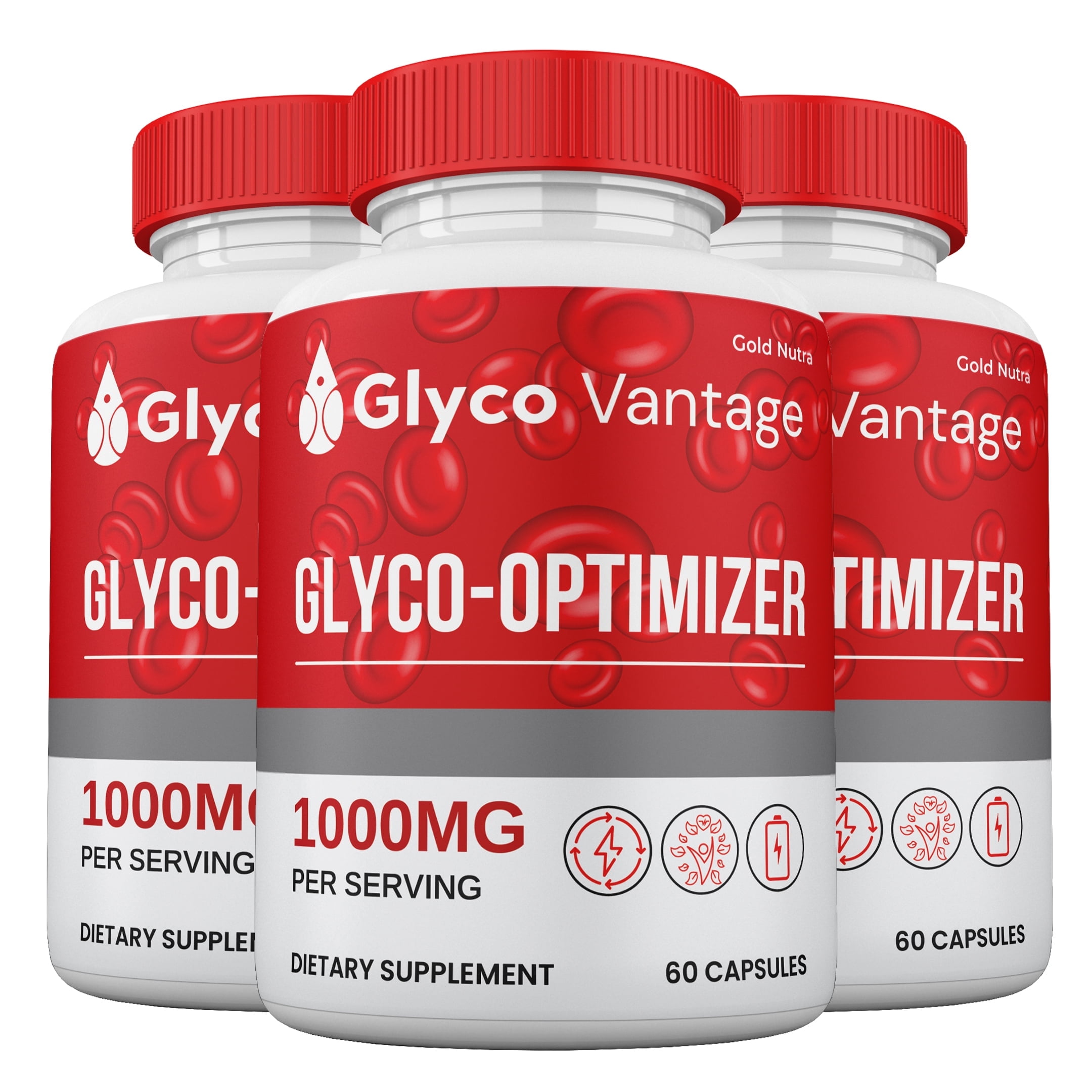 (3 Pack) Glyco Vantage Glyco-Optimizer Capsules, Glyco Vantage Pills ...