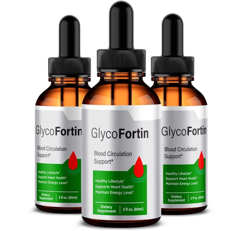 (3 Pack) GlycoFortin Drops, Official Blood Support In Liquid Form, All ...