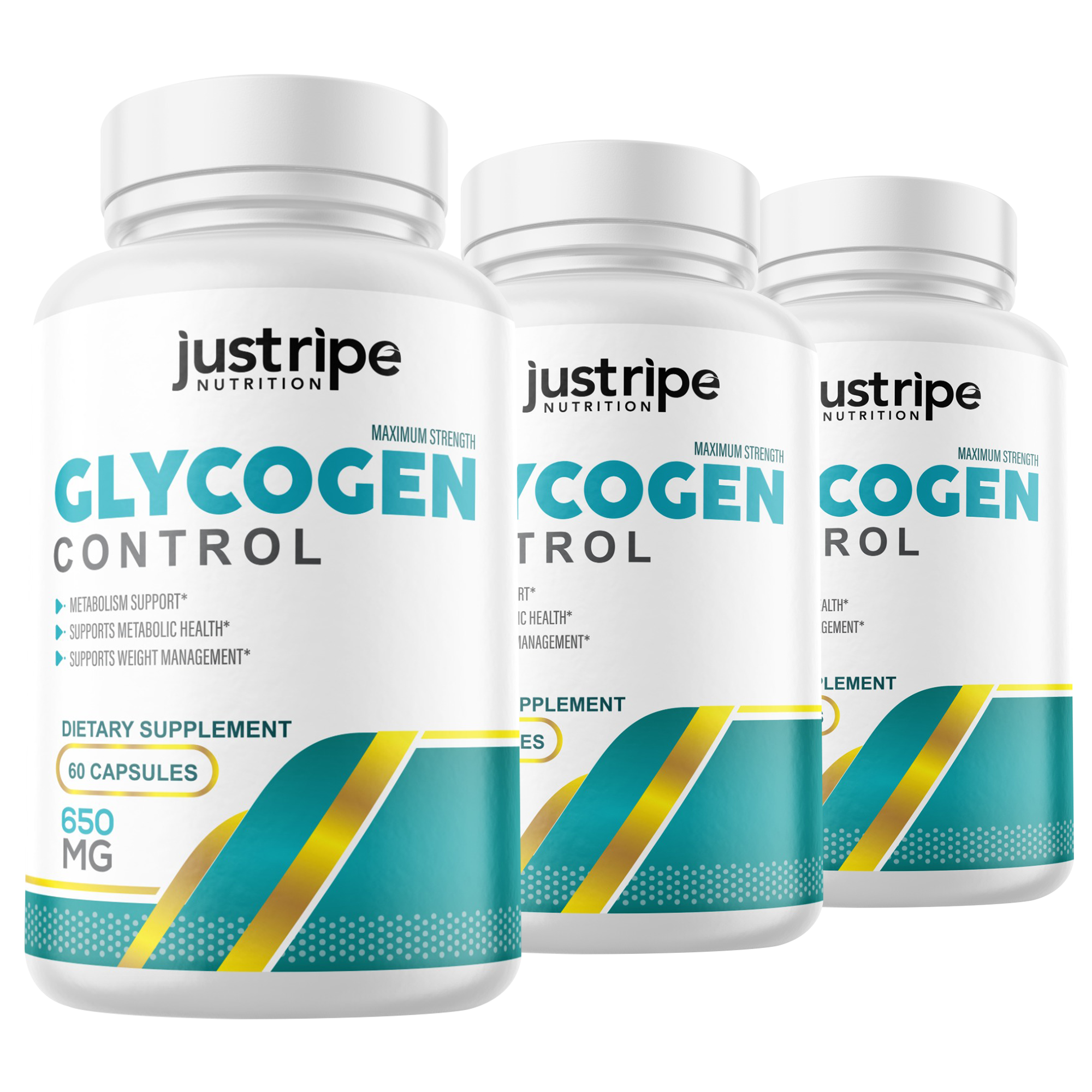 3 Pack Glycogen Control Blood Capsules Blood Sugar Control - 60 ...