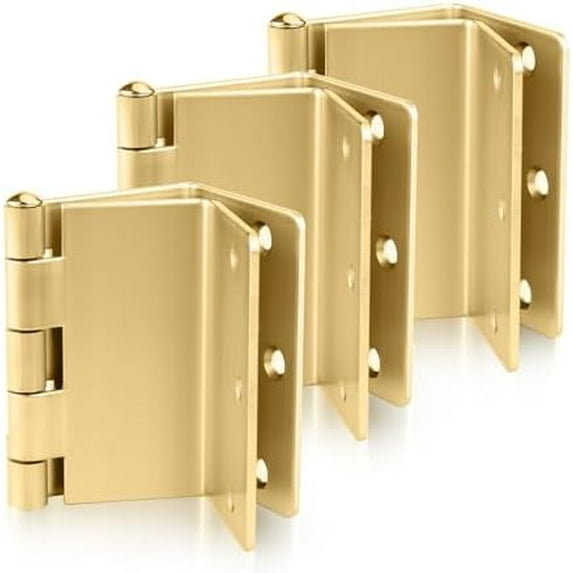 3 Pack Gold Offset Hinges 3.5 Inch Expandable Door Hinges Heavy Duty ...