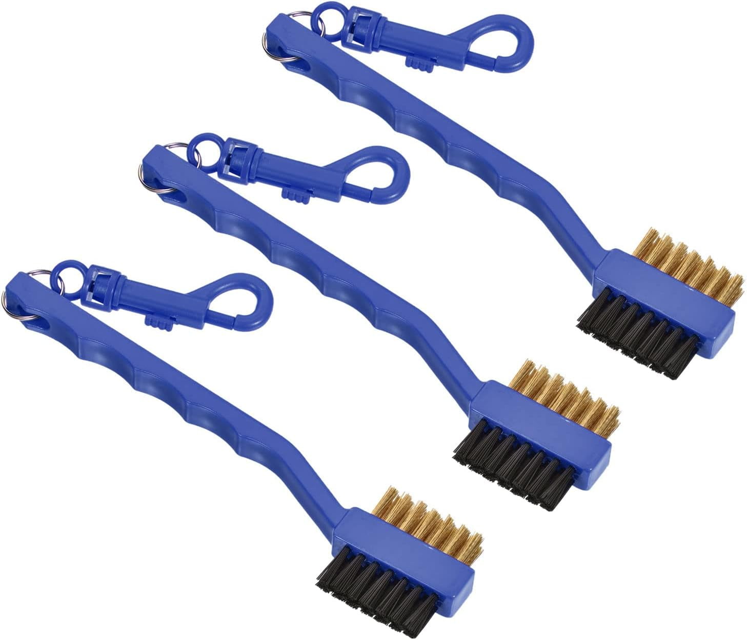 3 Pack Golf Club Brush - Golf Club Groove Cleaner Dual Sided Copper ...