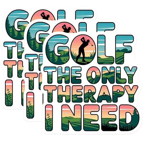 (3 Pack) Golf Therapy Decals - Golfer Gift - Funny Golf Decal - 3 ...
