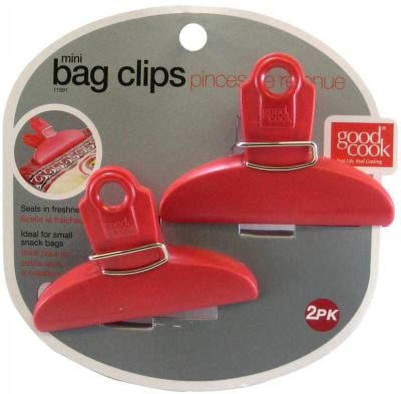 3 Pack - Good Cook 2 Mini Bag Clips, Assorted Colors 1 ea - Walmart.com