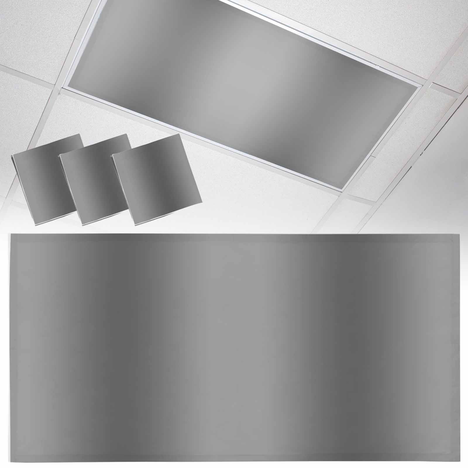 3 Pack Gray Gradient Fluorescent Light Covers for Ceiling Lights ...