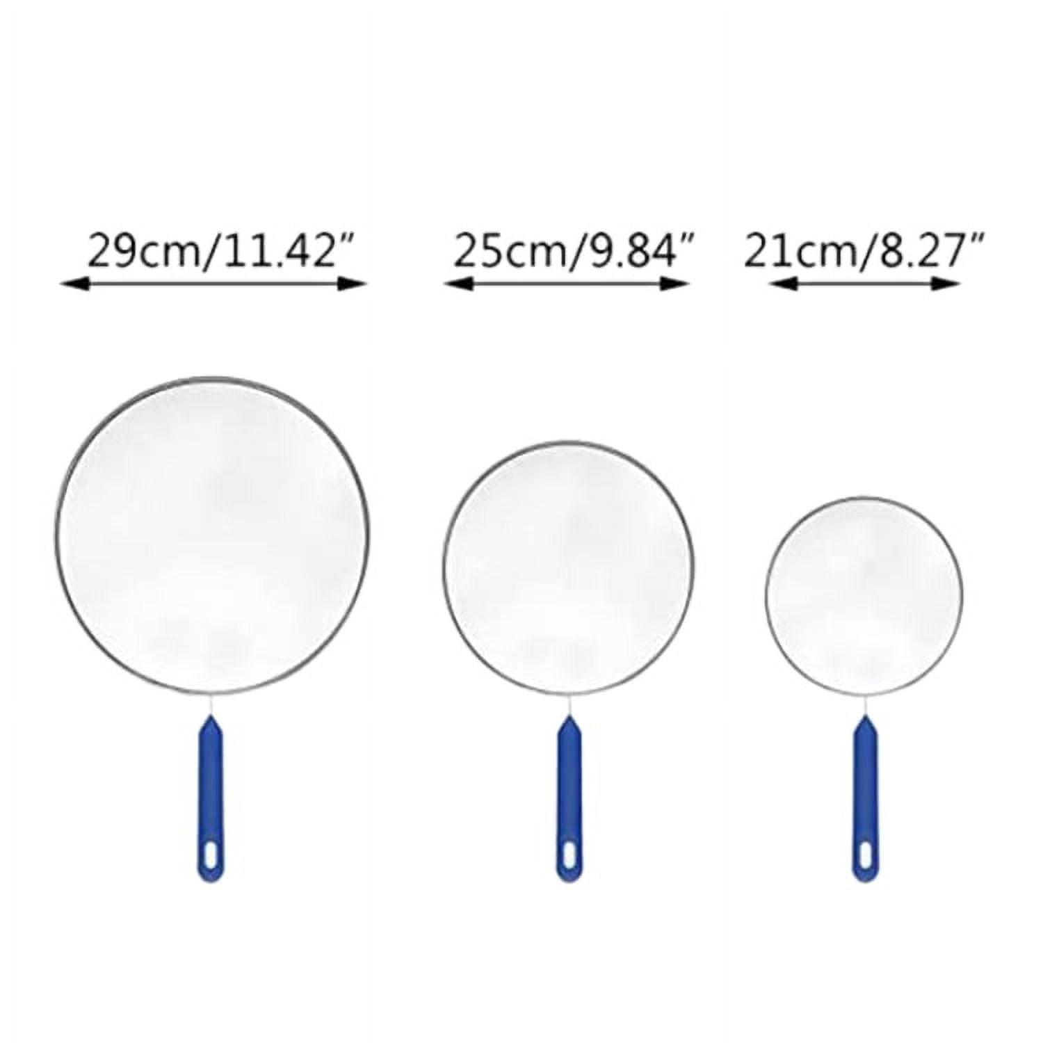 3 Pack Grease Splatter Screen Set, Stainless Steel Guard, Hot Oil ...