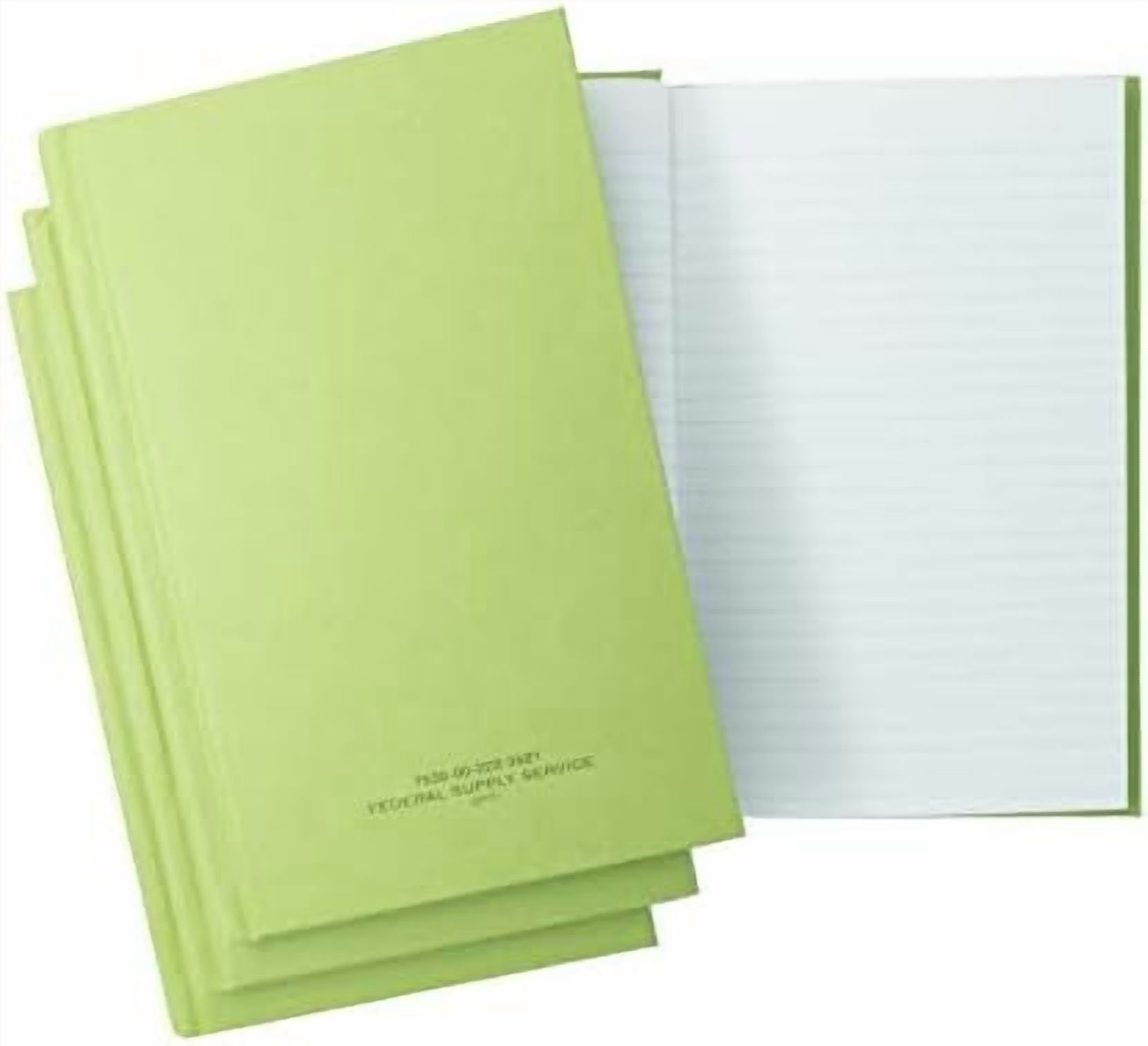 3-Pack Green Military Log Book, 5.25” x 8” - 192 Pages, Record Book for ...