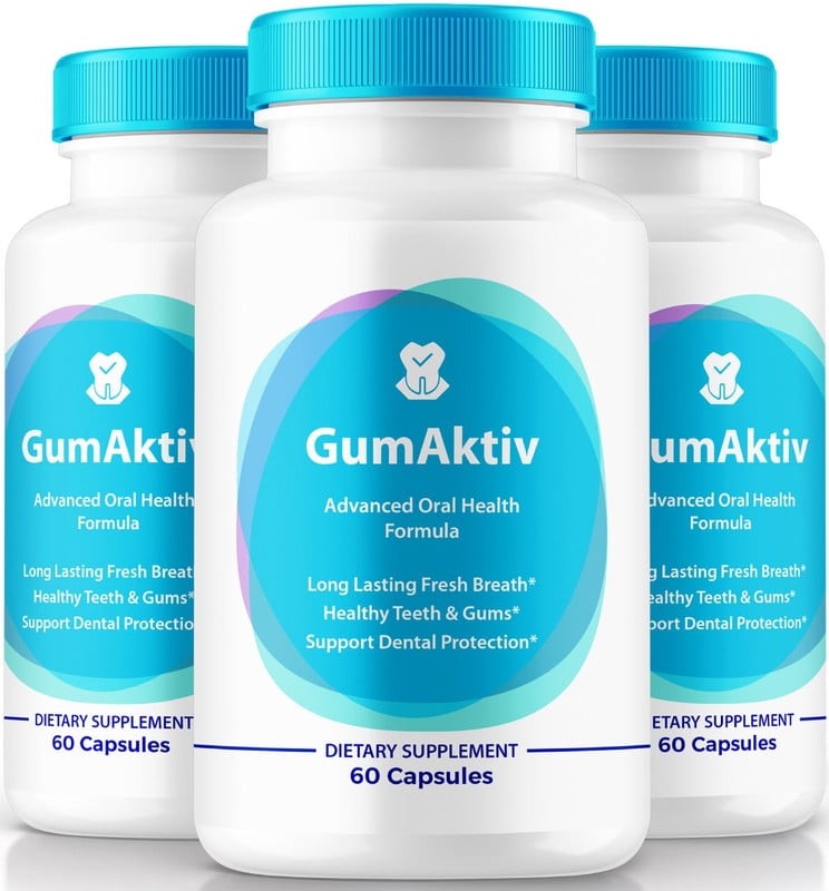 (3 Pack) GumAktiv - Official Oral Probiotic Formula, Gum Aktiv Dental ...