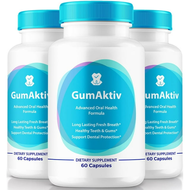 (3 Pack) GumAktiv - Official Oral Probiotic Formula, Gum Aktiv Dental ...