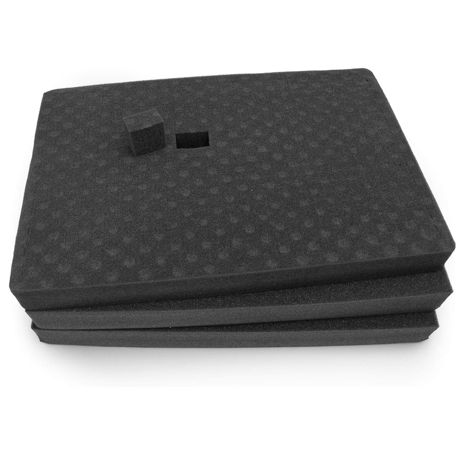3 Pack Gun Case Foam Customizable Insert with Three Pluck Foam Sheets ...