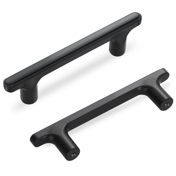3 Pack Gunmetal Gray Modern Cabinet Pulls 14 Inch(357mm) Total Length ...